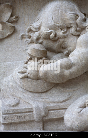 Relief at entrance to Grand Palais Paris France Stock Photo - Alamy