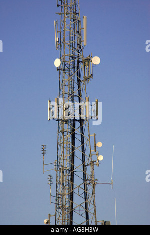 a mast with mobile phone, Tetra, public utility services and other ...