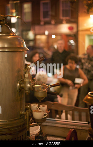 The Caffe Vittoria in North End, Boston, Massachusetts, United States ...