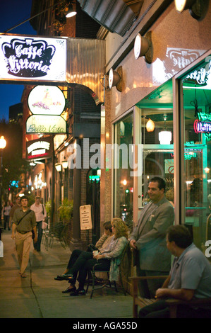 The Caffe Vittoria in North End, Boston, Massachusetts, United States ...