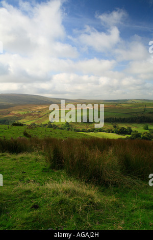UK, England, Lancashire, Colne, Wycoller, historic stone-built village ...