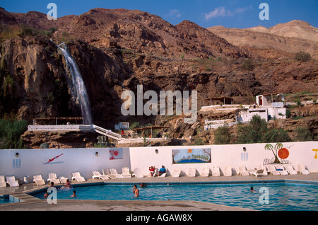 Ma'in Jordan Hot Springs Spa Resort Swimming Pool Stock Photo - Alamy