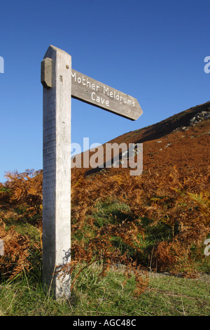 Mother Meldrums Cave in rocks in Valley of the Rocks, Lynton, North ...
