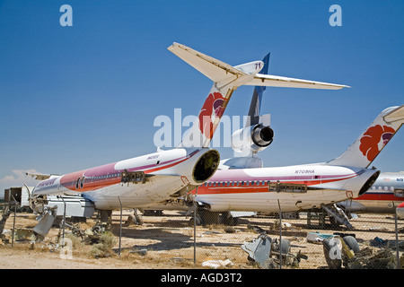 Airplane being scrapped and dismantled for parts. 747-400 of Corsair ...