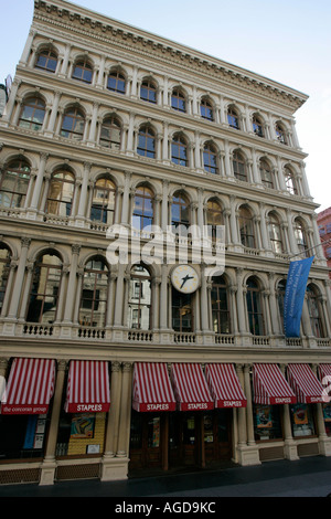 E. V. Haughwout Building, 1857, first building to use cast iron for ...