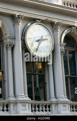 E V Haughwout building with its clock and cast iron facade on Broadway ...