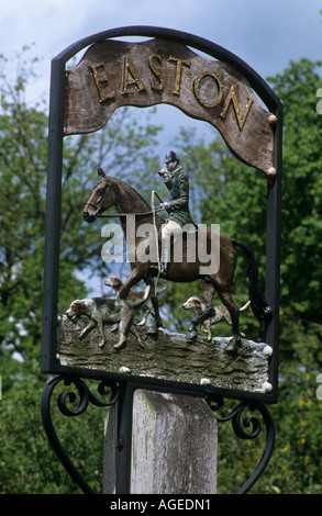 Village sign, Easton, Suffolk, UK Stock Photo - Alamy