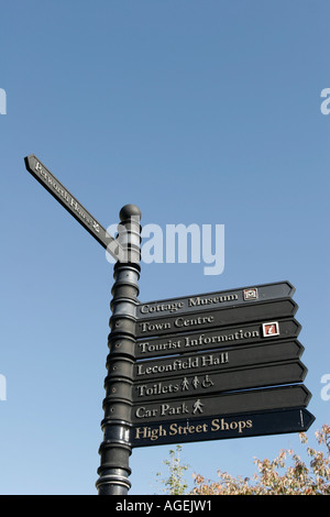 Signpost to Petworth House, West Sussex. England Stock Photo - Alamy