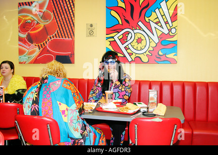 Burger King at 1970s Extravaganza at Butlins Bognor Regis Stock Photo ...