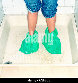 Keeping the feet dry Stock Photo - Alamy