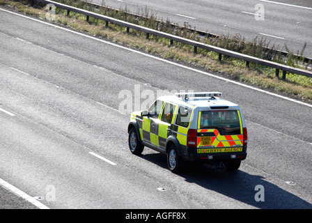 highways agency vehicle on the M62 Stock Photo - Alamy