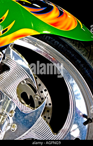 motorcycle rims close up Stock Photo - Alamy