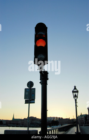 traffic / stop lights, Stockholm, Sweden Stock Photo - Alamy