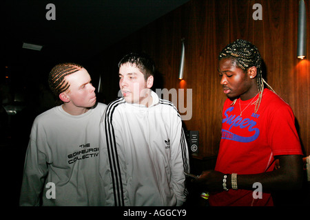 3Style and members of the Edinburgh Collective in fish and chip shop in ...