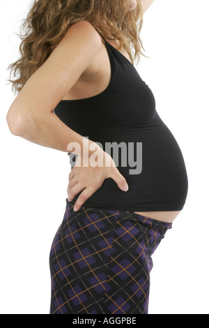 Pregnant women face pain Stock Photo - Alamy