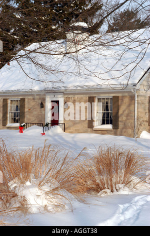 House winter season in Indiana United States Stock Photo - Alamy