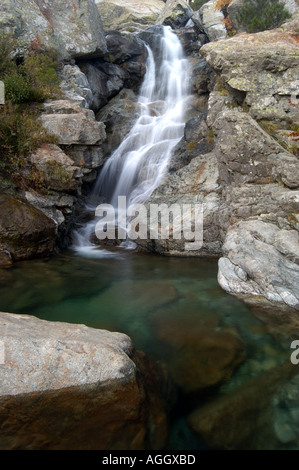 Cascade des Anglais near Vizzavona Corsica Stock Photo - Alamy