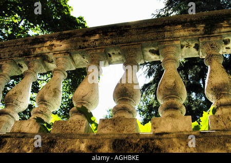 balcony rail in antique style, Rome, Italy Stock Photo - Alamy