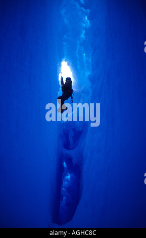 Inside a crevasse, Antarctica Stock Photo - Alamy