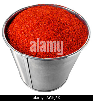 CONTAINER FULL OF CHILLI POWDER Stock Photo - Alamy