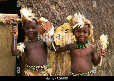 South Africa Phe Zulu Zulu Children Stock Photo: 8123306 - Alamy