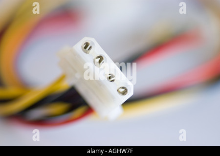 Internal PC power cable showing clear view of connector Stock Photo - Alamy