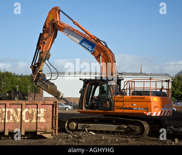 Daewoo DX 300 LC on a construction site Stock Photo - Alamy