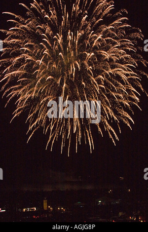 Fireworks display at the 2nd Pyrolympics in Pasay City, Philippines ...
