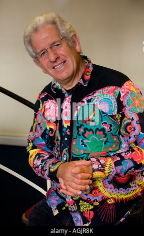 Writer and broadcaster Adam Hart-Davis holds a micrometer, which was ...