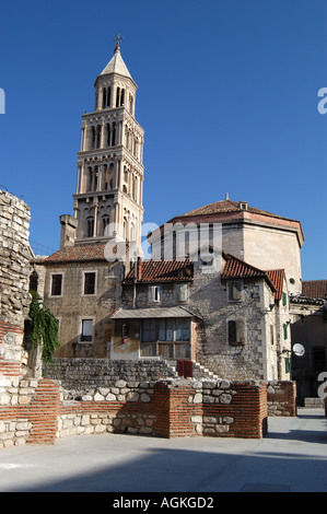 Cathedral of St Dominus and Roman remains Split Croatia Stock Photo - Alamy