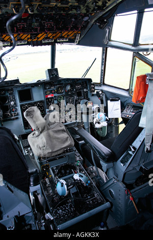 Interior of the Lockheed Hercules C-130K military cargo aircraft ...