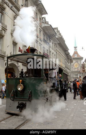 The steam tram Stock Photo - Alamy