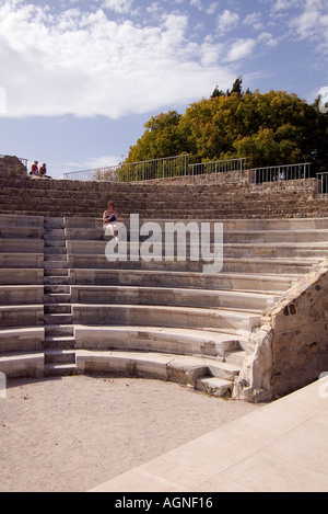 Greek Era Theatre Ruins in Apollonia, Albania Stock Photo - Alamy