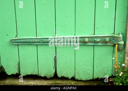 A rare and famous Charles Collinge patent hinge on boathouse at Gillan ...