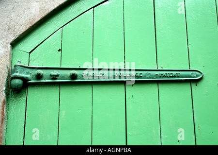 A rare and famous Charles Collinge patent hinge on boathouse at Gillan ...