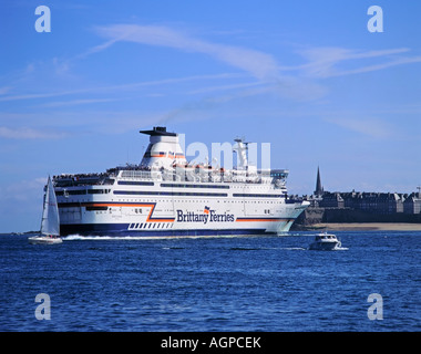 Saint-Malo, Brittany Ferries Portsmouth-Saint-Malo ferry ''Bretagne ...
