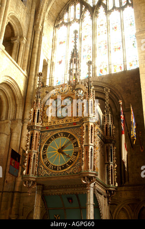 Prior Castell s 1494 1519 clock in Durham cathedral England United ...