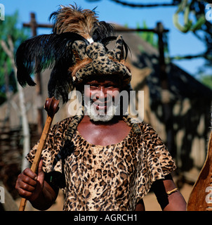 Zulu chief, Shakaland, South Africa Stock Photo - Alamy
