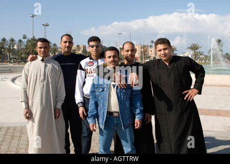 Tripoli, Libya. Libyan Men Wearing Traditional Clothes, Tripoli Medina ...