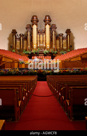 Pipe organ of the mormon Tabernacle - Salt Lake City, Utah, USA Stock Photo - Alamy