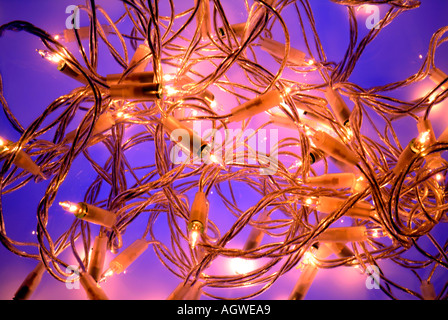 Fairy lights, light bulb, winter, hoarfrost Stock Photo - Alamy