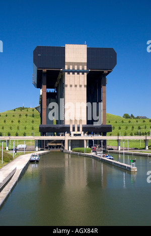 Strepy Thieu boat lift near La Louviere Belgium Stock Photo - Alamy