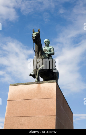 Statue of marshal and president Mannerheim in Helsinki Stock Photo - Alamy