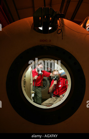 Divers training inside a hyperbaric chamber Stock Photo - Alamy