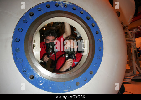 Divers training inside a hyperbaric chamber Stock Photo - Alamy