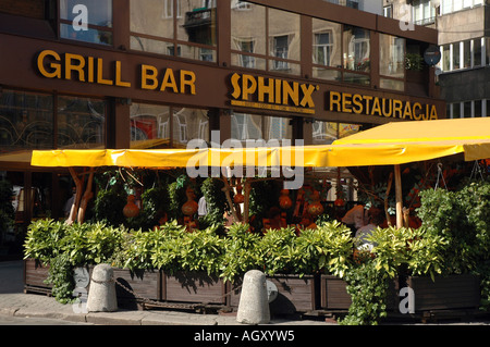 Sphinx restaurant in Warsaw Poland Stock Photo - Alamy