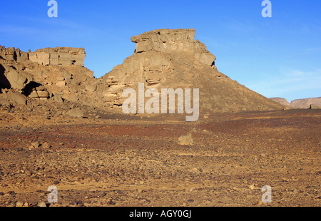 Hamada desert, Acacus Mountains, Libya Stock Photo - Alamy