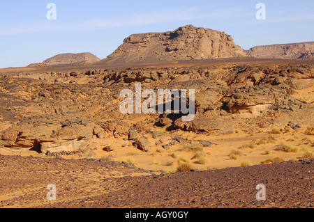 Hamada desert, Acacus Mountains, Libya Stock Photo - Alamy