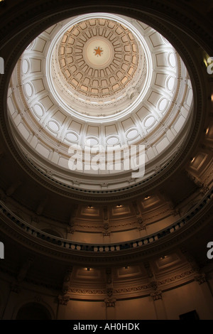 The dome inside the Texas State capitol building in Austin, Texas Stock ...