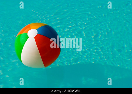 Beach Ball in pool Beachball Stock Photo - Alamy